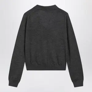 Miu Miu Virgin Wool Cardigan - Gray