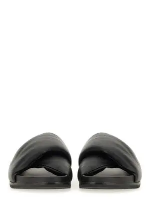 Rick Owens Leather Slide Sandal