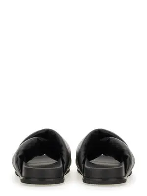 Rick Owens Leather Slide Sandal