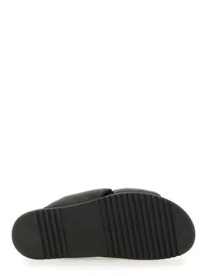 Rick Owens Leather Slide Sandals