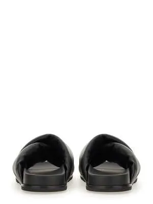 Rick Owens Leather Slide Sandals