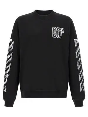 Off-White Motion Arrow Skate Sweatshirt - Black