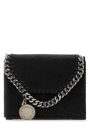 Stella McCartney Shaggy Deer Falabella Wallet - Black