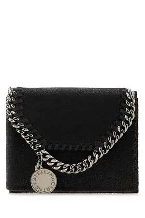 Stella McCartney Shaggy Deer Falabella Wallet - Black