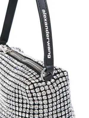 Alexander Wang Heiress Medium Pouch In Crystal Mesh