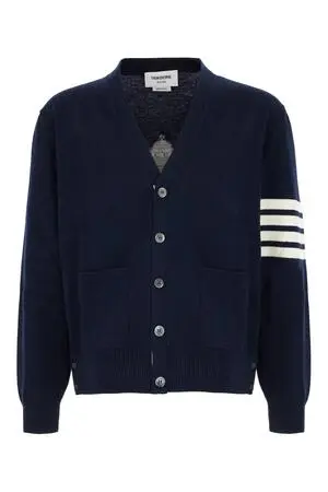 Thom Browne Wool Cardigan With Graphic Detail - Multicolor