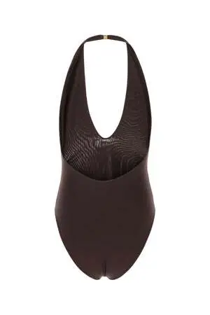 Zimmermann Chocolate Stretch Viscose Luca Bodysuit
