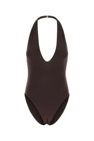 Zimmermann Stretch Viscose Luca Bodysuit - Brown