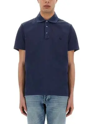 FAY Jersey Polo - Blue