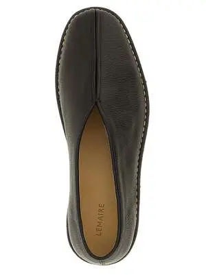 LEMAIRE Piped Crepe' Slippers - Brown