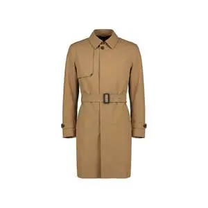 Herno Belted Single-breasted Coat - Brown
