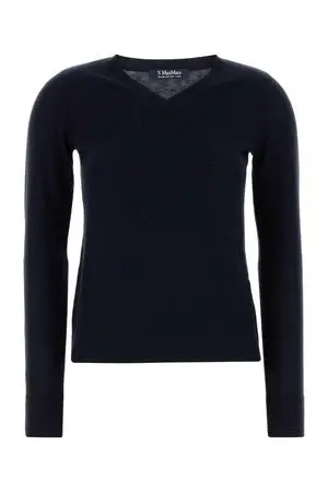 Max Mara S Midnight Wool Idoneo Sweater - Blue