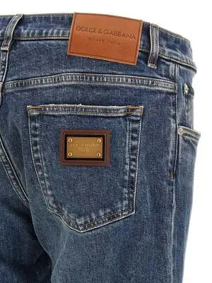 Dolce & Gabbana Logo Plaque Jeans