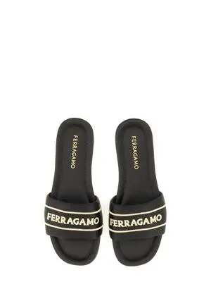 FERRAGAMO Logo Slide Sandal