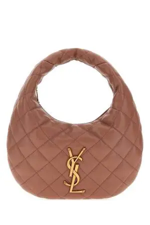 Saint Laurent Antiqued Nappa Leather Icarino Shoulder Bag - Pink