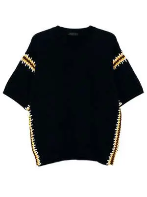 Prada Cotton Linen Polo Neck