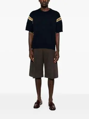 Prada Cotton Linen Polo Neck