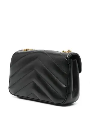 Saint Laurent Loulou Small Bag In Matelassé Lambskin - Black