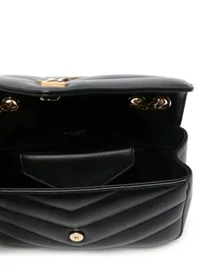 Saint Laurent Loulou Small Bag In Matelassé Lambskin - Black