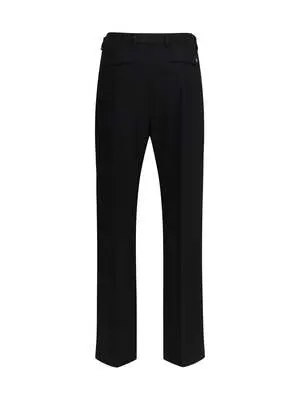 Valentino Garavani Virgin Wool Tailored Pants - Black