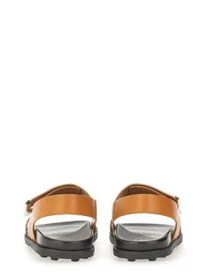 TOD'S Leather Sandal - Brown