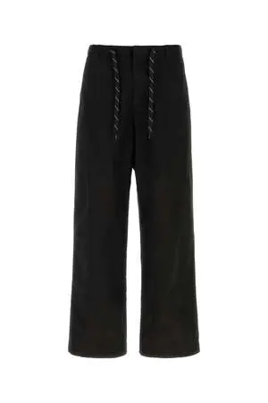 Balenciaga Cotton Wide-leg Pant - Black