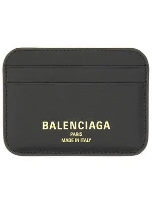 Balenciaga Cash 2.0 Card Holder - Black