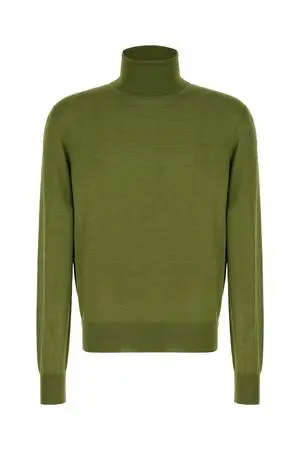 Saint Laurent Turtleneck Fine Knit Sweater - Multicolor