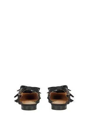 GANNI Satin Ballerina