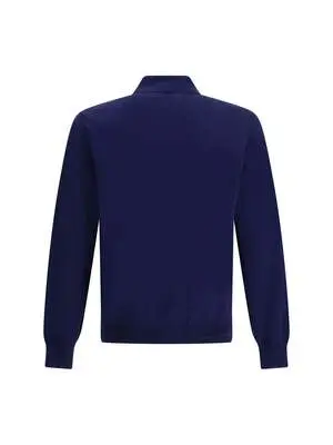 TOM FORD Long-sleeved Polo - Blue