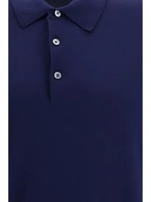 TOM FORD Long-sleeved Polo - Blue