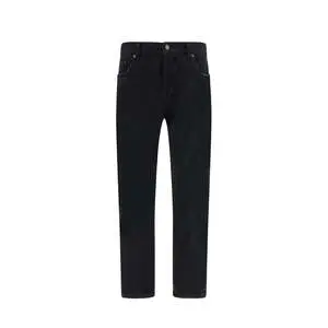 Saint Laurent Relaxed Straight Jeans - Black