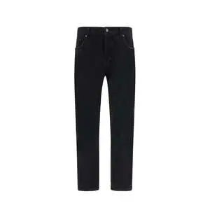 Saint Laurent Relaxed Straight Jeans - Black