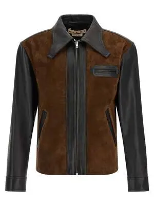 Marni Leather Jacket - Multicolor