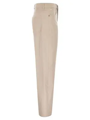 Max Mara Emily Bull Stretch Trousers - Cream