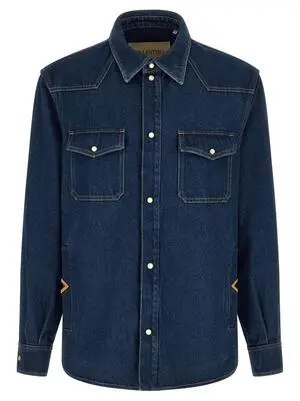 Valentino Garavani Vgold' Shirt - Blue