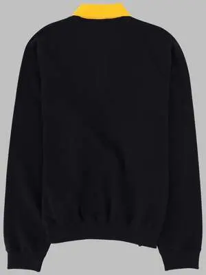 Versace Felpa Con Colletto Polo E Logo
