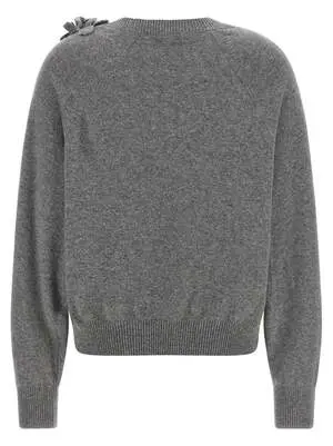 Alberta Ferretti Embroidered Flower Sweater