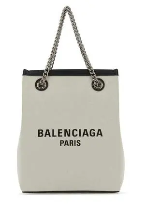 Balenciaga Sand Canvas Duty Free Handbag - Brown