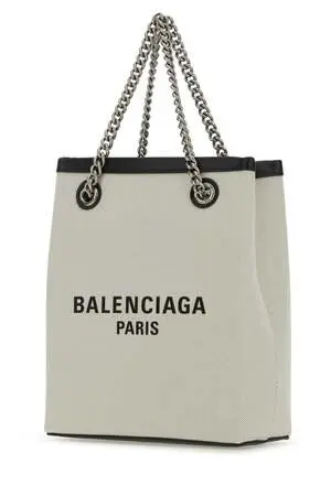 Balenciaga Duty Free Canvas Handbag - Brown