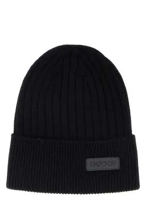 Gucci Wool Beanie Hat - Black