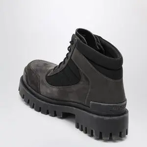 Balenciaga Suede Combat Strike Low Boots - Brown