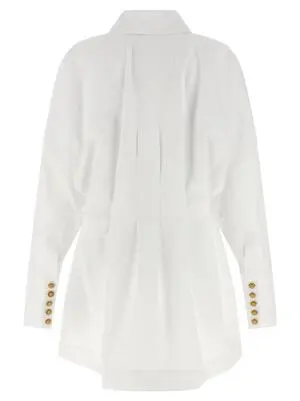 Balmain Cotton Poplin Chemisier Dress