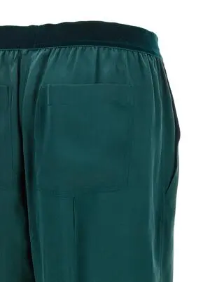 TOM FORD Silk Trousers - Green