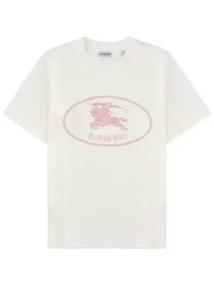 Burberry T-shirt Con Logo - White