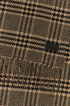Saint Laurent Embroidered Silk Blend Scarf