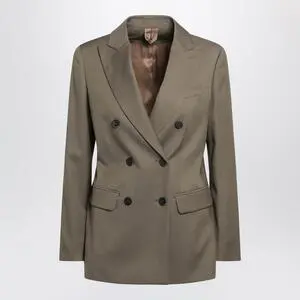 Max Mara Camel Double-breasted Wool Jacket - Brown