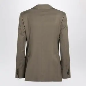 Max Mara Double-breasted Wool Gabardine Jacket - Brown