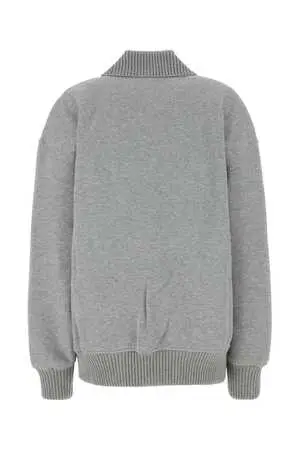 Gucci Cotton Blend Bomber Jacket - Gray