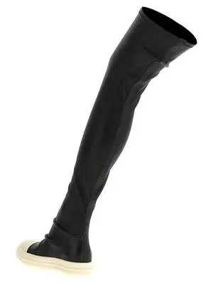 Rick Owens High Stocking Sneaks' Boots - Black